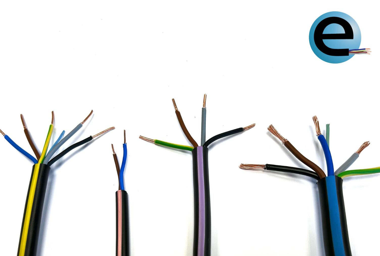 Câble électrique U1000 RO2V (R2V) cuivre - 1.5mm² à 300mm² - E-Cables